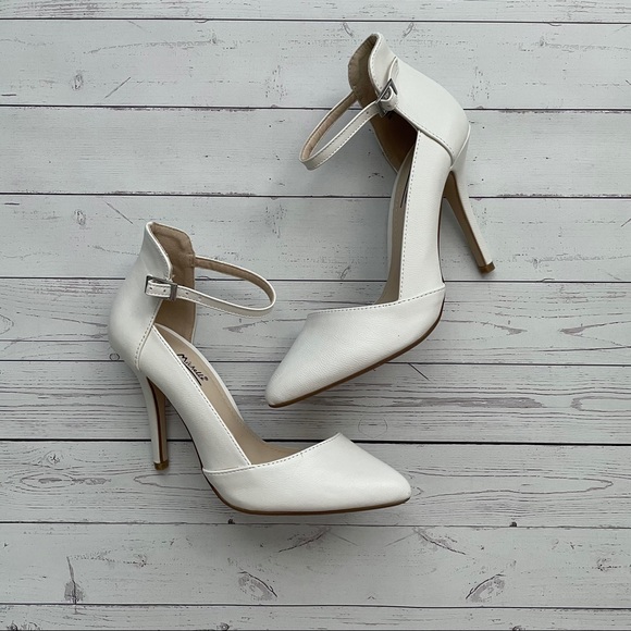 Anne Michelle | Shoes | Anne Michelle White Pumps Heels | Poshmark